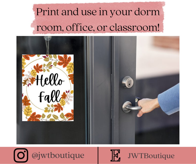 Boho Fall Classroom Posters, Office Signs for Fall, Classroom Signs ...