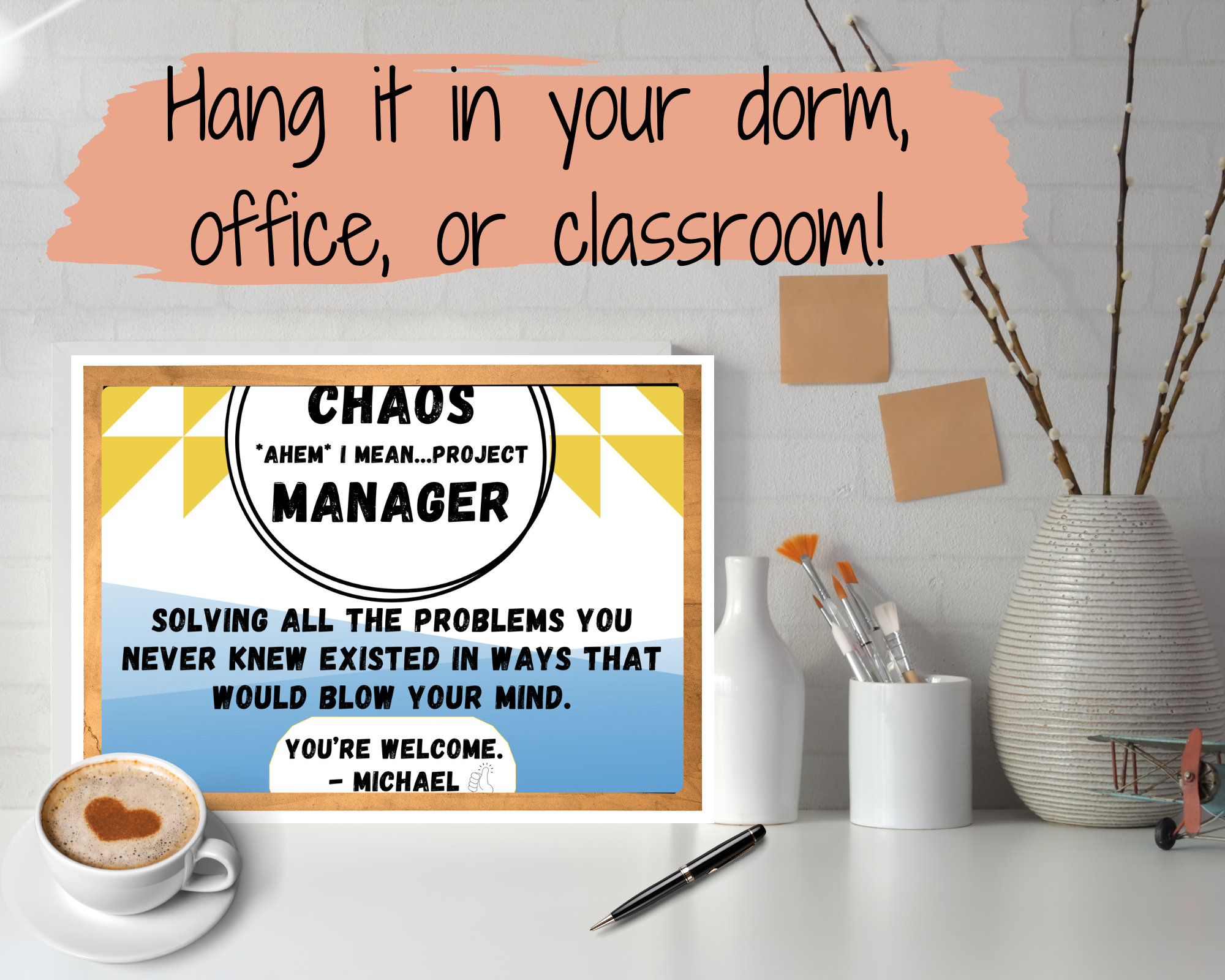 Printable Office Manager Signs, Funny Office Signs, Printable Signs for ...