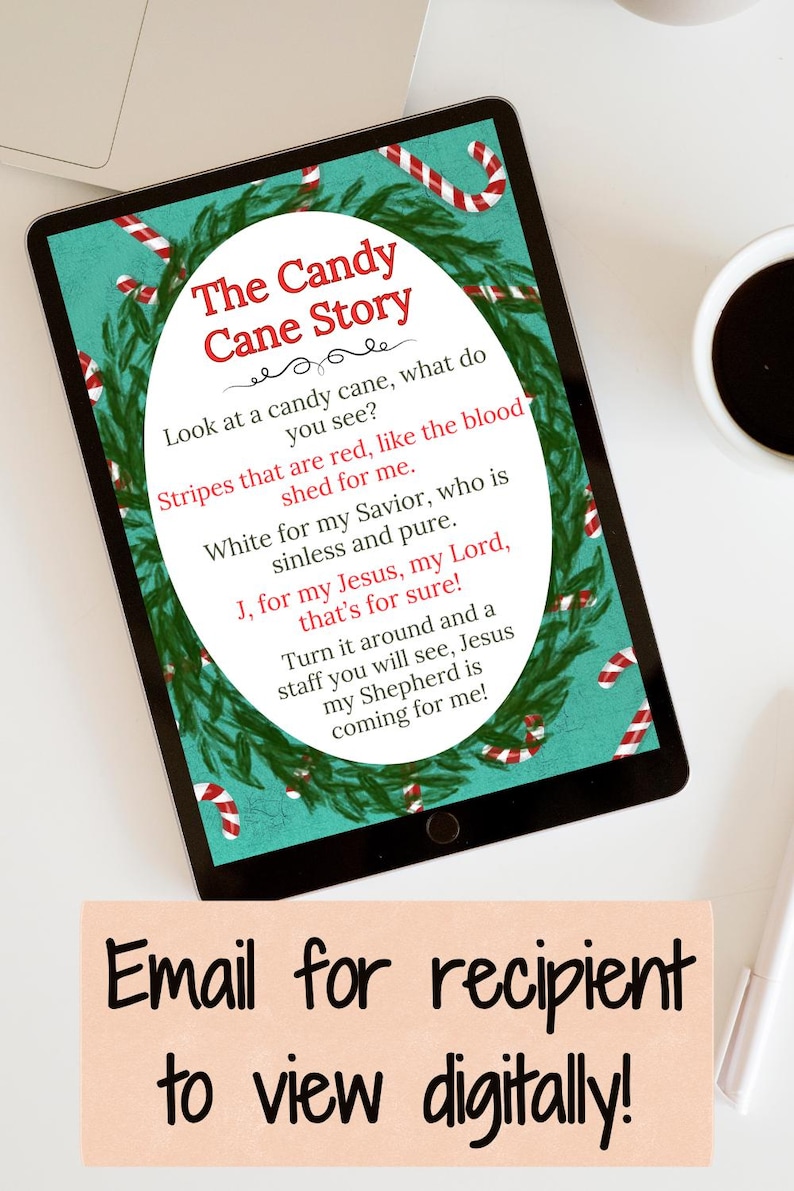 Candy Cane Story, Printable Story of the Candy Cane, Religious ...