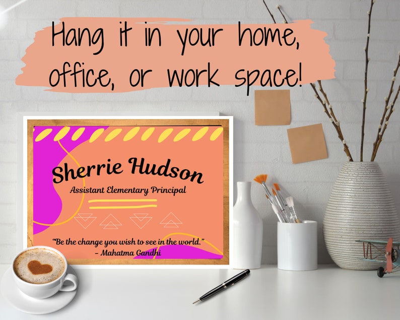 Office Sign for Wall, Retro Personalized Sign, Office Sign Custom ...