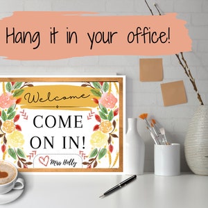 Office Sign for Wall, Fall Office Sign, Office Sign Custom, Office Sign ...