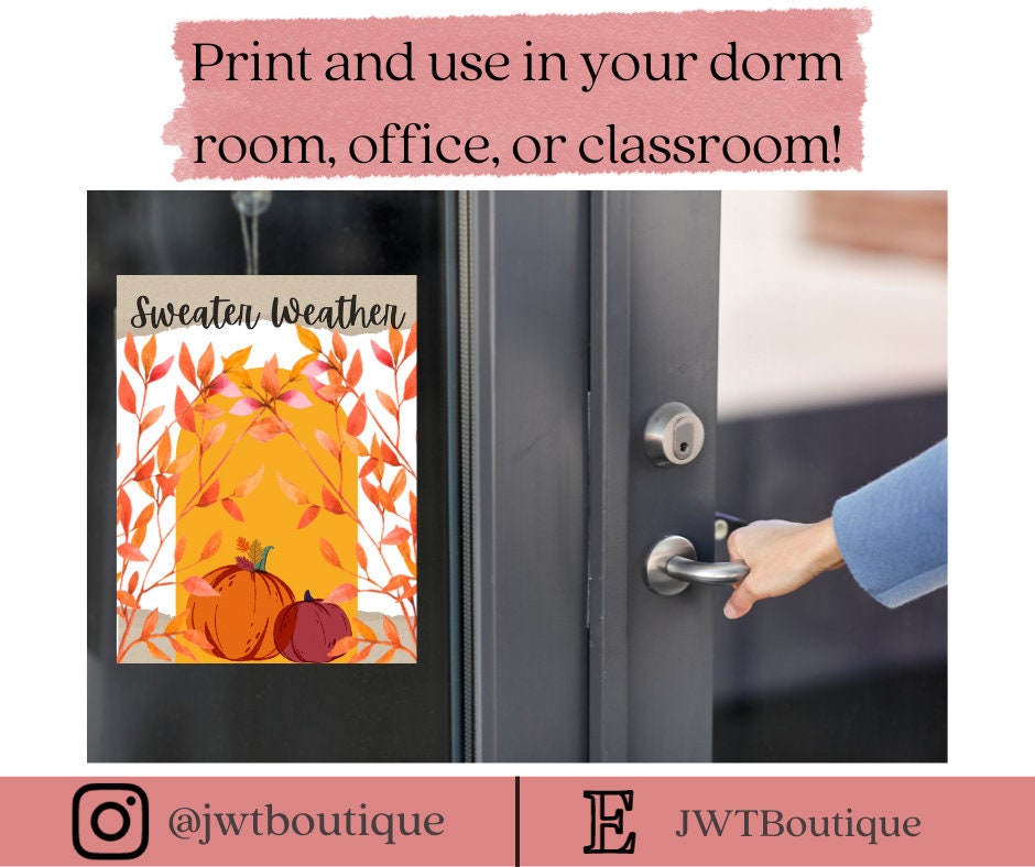 Fall Boho Classroom Posters Office Sign for Fall Classroom - Etsy