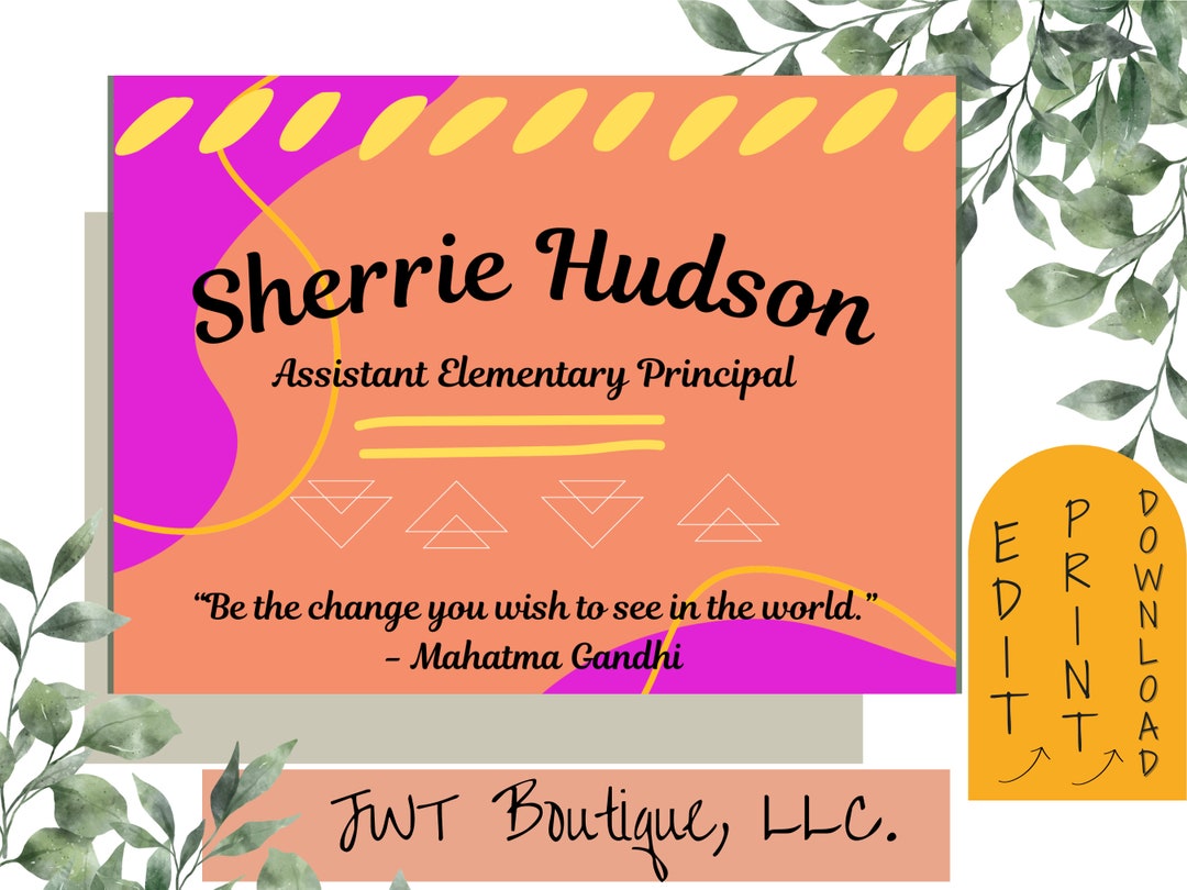 Office Sign for Wall, Retro Personalized Sign, Office Sign Custom ...