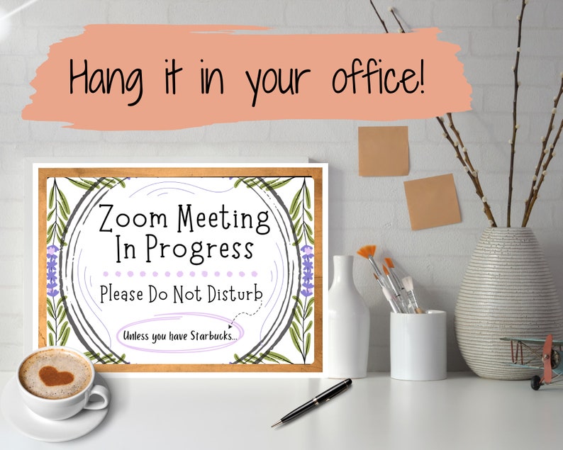 Office Sign for Wall, Zoom Office Sign, Office Sign Custom, Office Sign ...