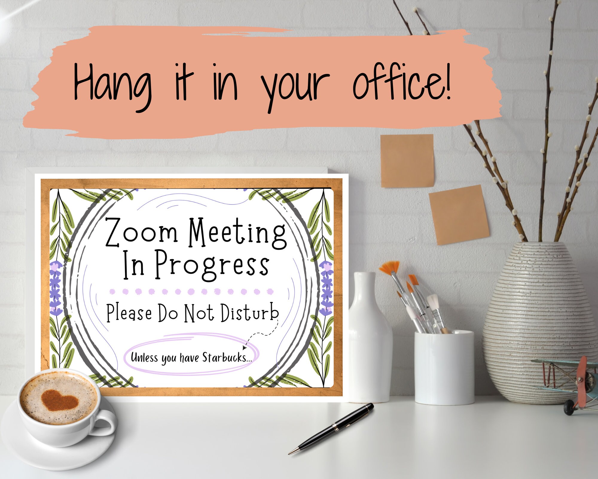 Office Sign for Wall, Zoom Office Sign, Office Sign Custom, Office Sign ...