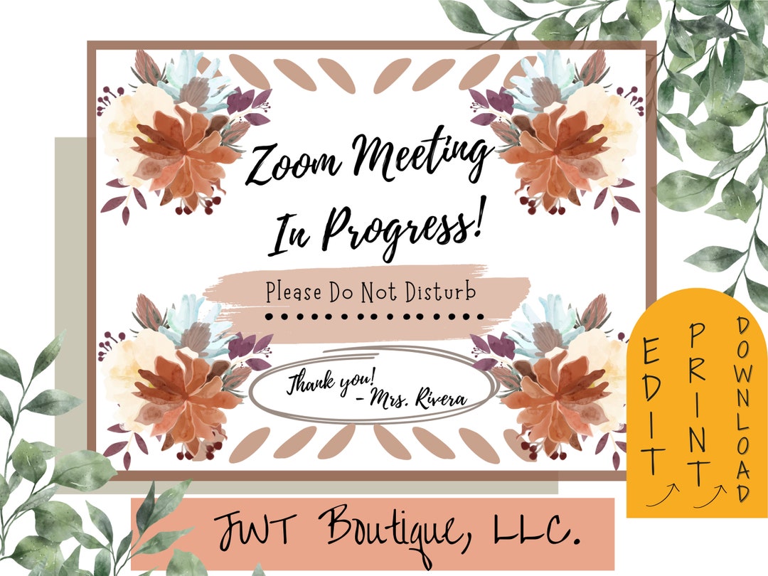 Office Sign for Wall, Zoom Meeting Sign, Office Sign Custom, Office ...