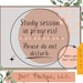 Office Signs, Dorm Room Signs, Office Sign Custom, Study Session ...