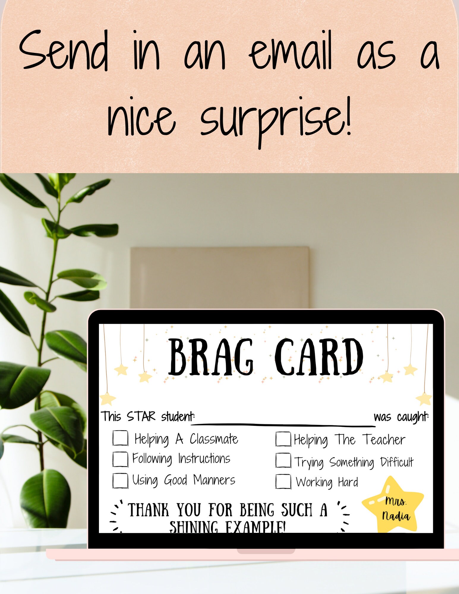 Brag Cards for the Class, Teacher Note Cards, Office Staff ...