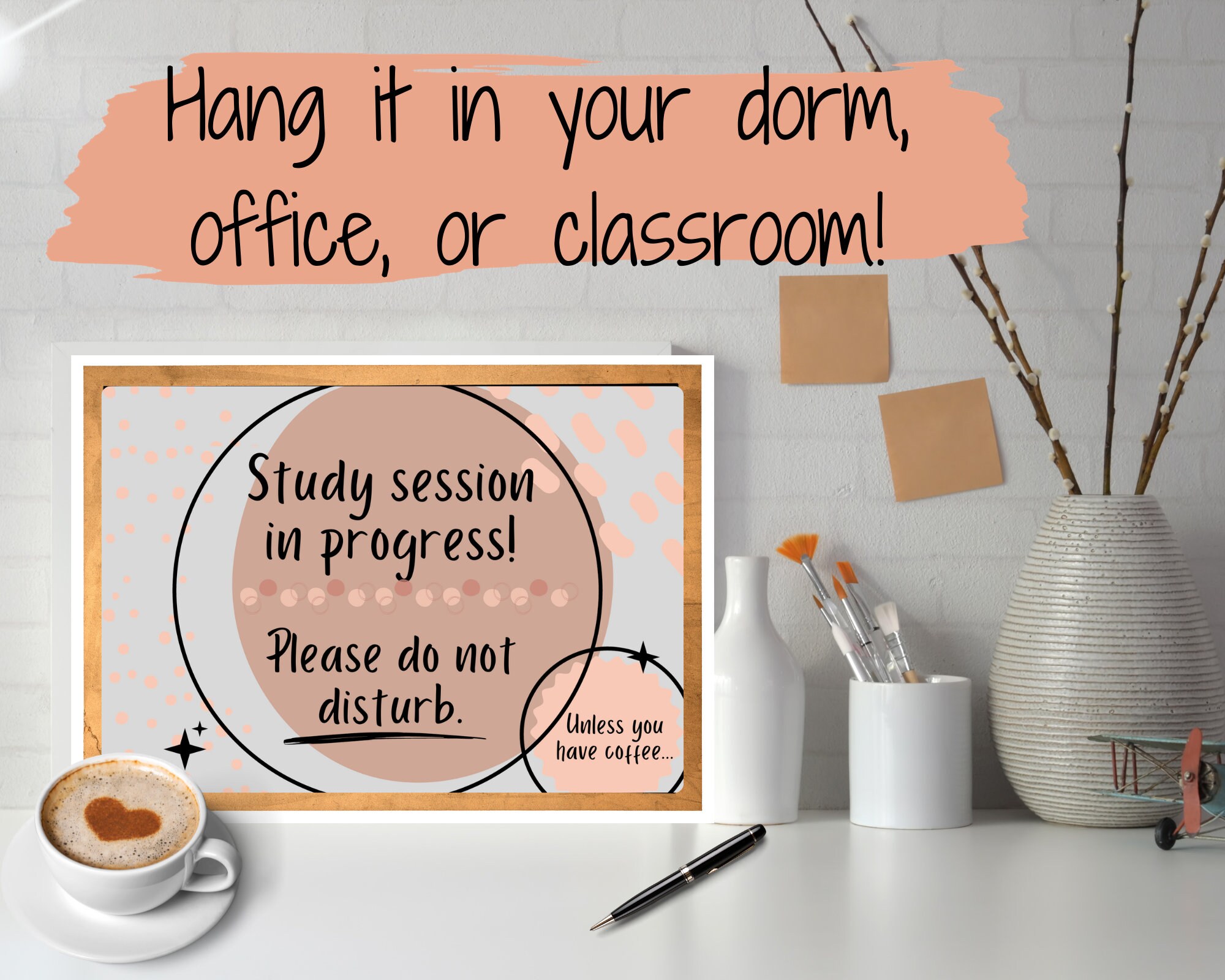 Office Signs, Dorm Room Signs, Office Sign Custom, Study Session ...