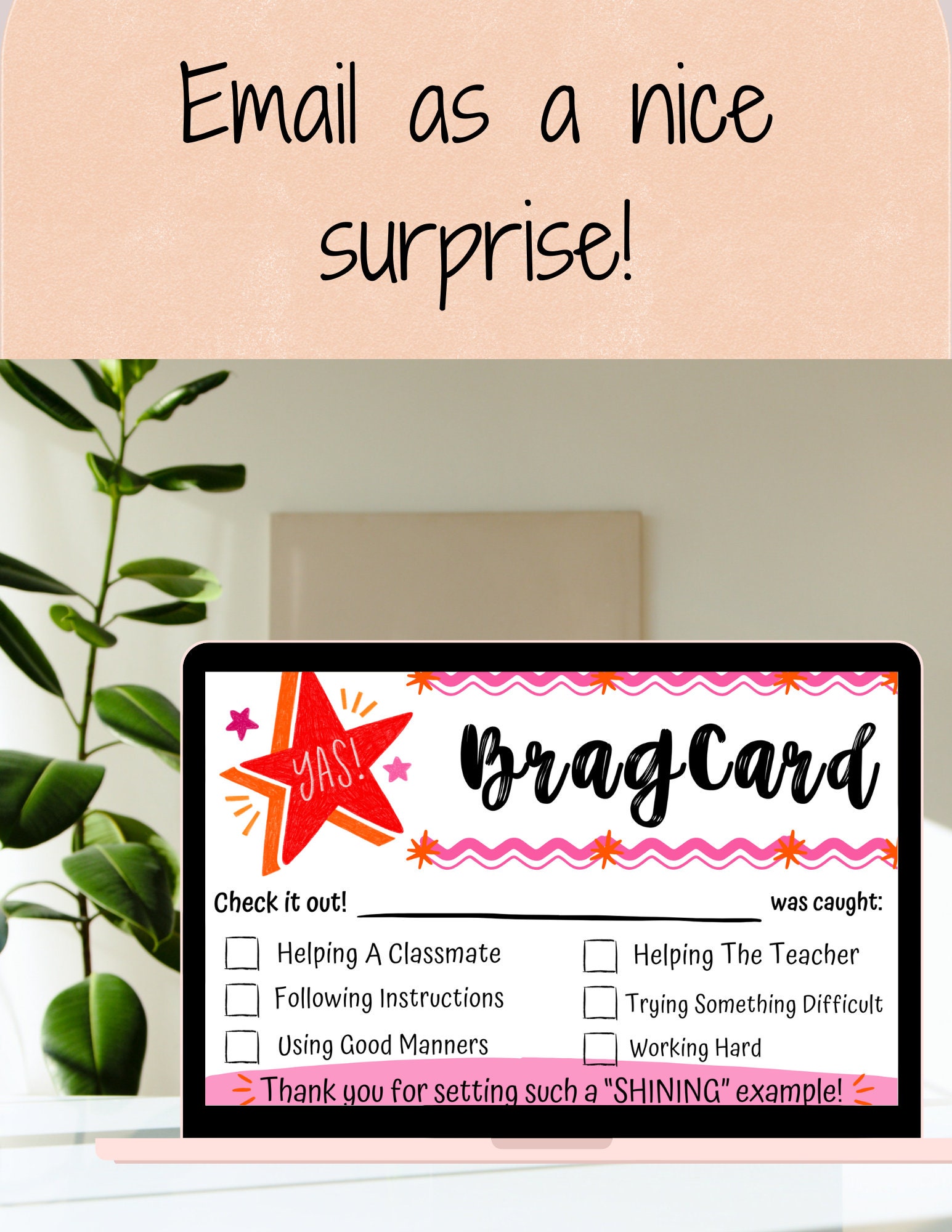 Brag Card, Teacher Note Cards, Teacher Positive Affirmation Cards, Back ...