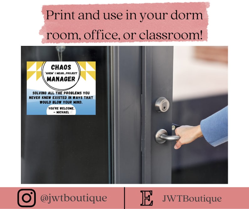 Printable Office Manager Signs, Funny Office Signs, Printable Signs for ...