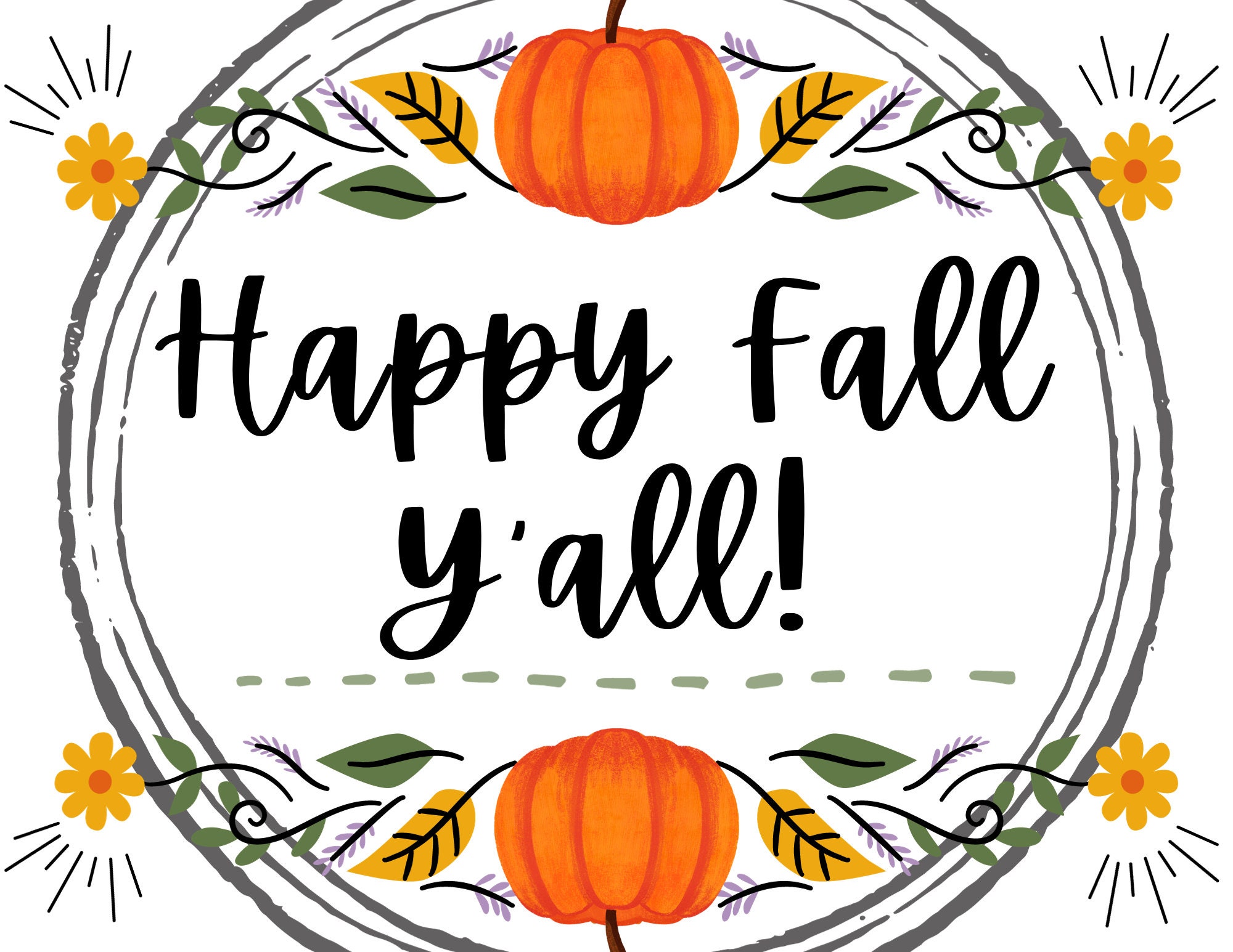 Fall Office Sign, Office Sign Printable, Office Signs, Happy Fall Yall ...