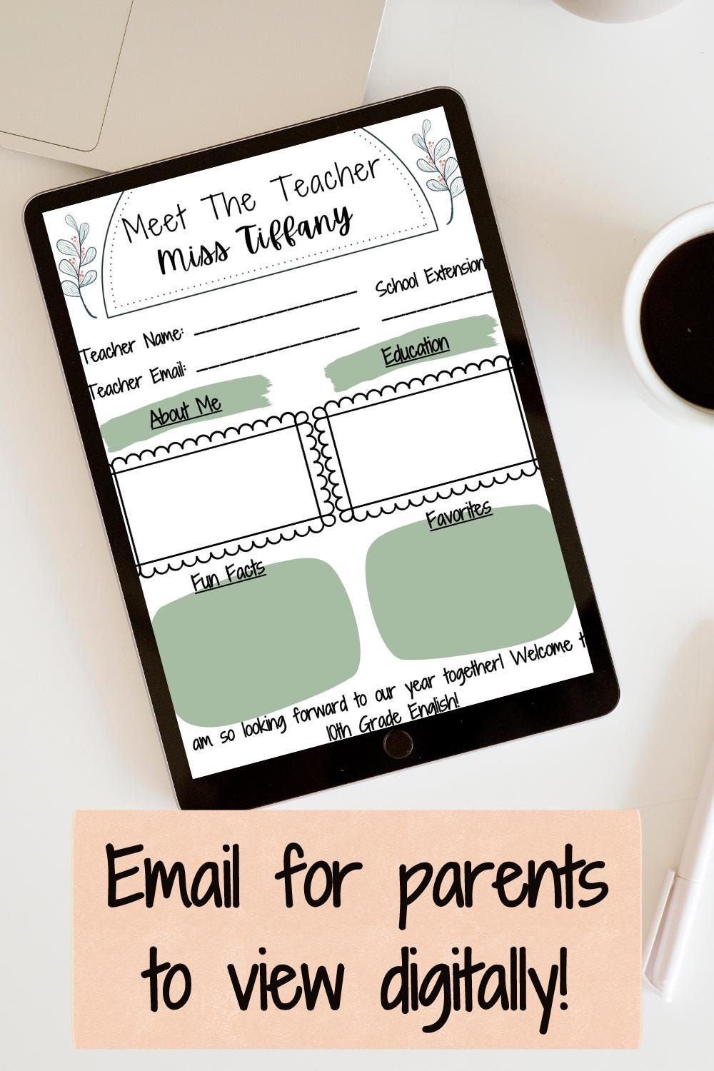 Meet the Teacher Template Editable, Back to School Template, Teacher ...
