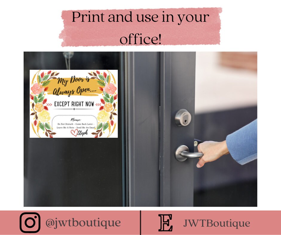 Office Sign for Wall, Fall Office Sign, Office Sign Custom, Office Sign ...