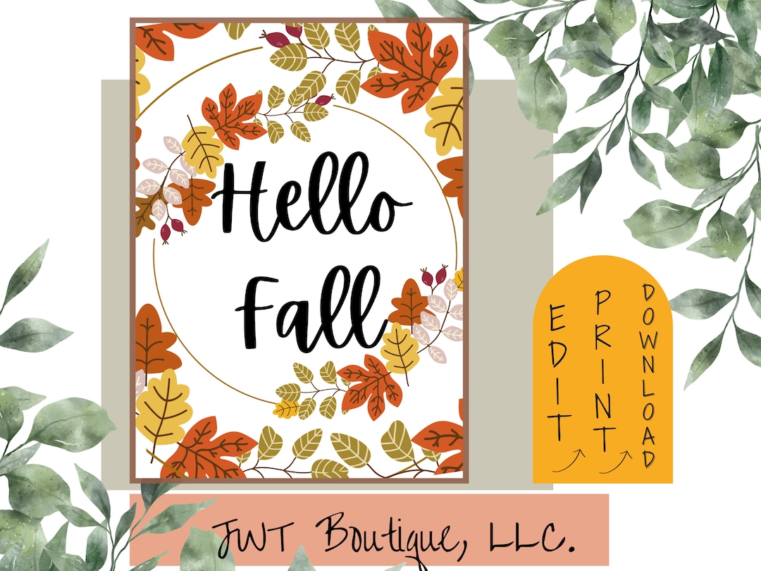 Boho Fall Classroom Posters, Office Signs for Fall, Classroom Signs ...