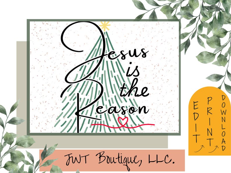 Printable Office Sign Religious, Christmas Decorative Signs, Jesus is ...