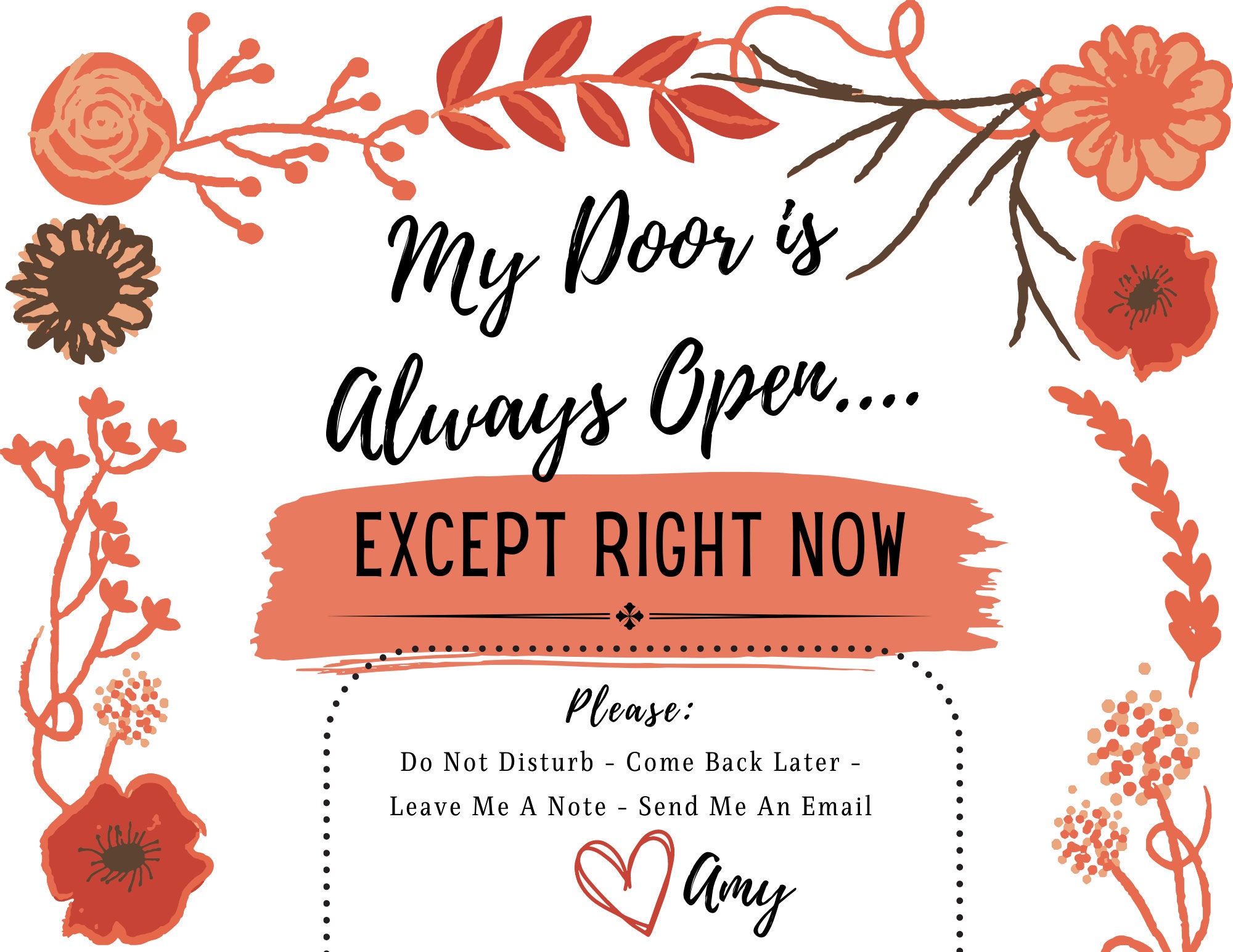 Office Sign for Wall, Fall Office Sign, Office Sign Custom, Office Sign ...