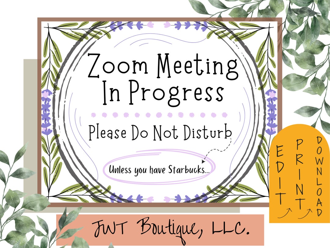 Office Sign for Wall, Zoom Office Sign, Office Sign Custom, Office Sign ...