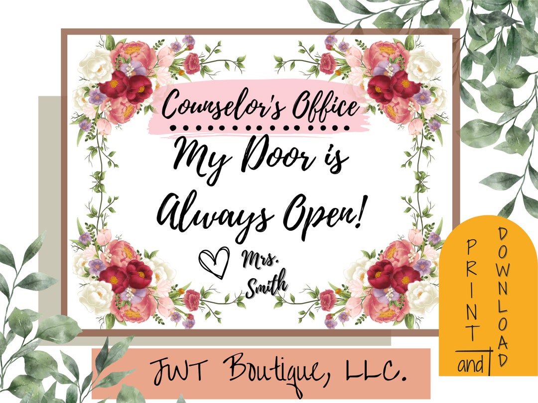 Office Sign Printable, Office Templates, School Sign Custom, Office ...
