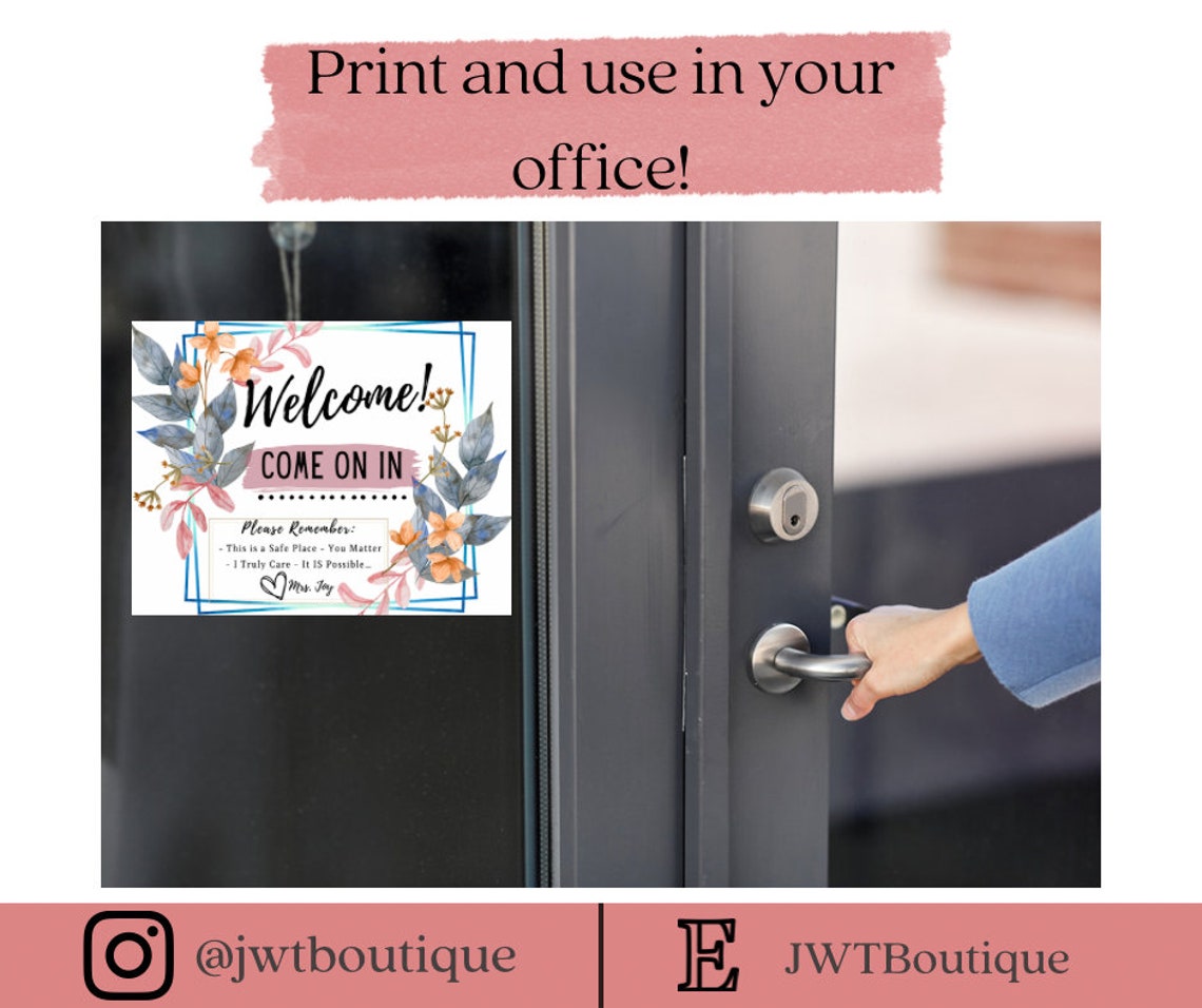 Office Sign for Wall, Printable Office Signs, Gifts for Teachers, Home ...