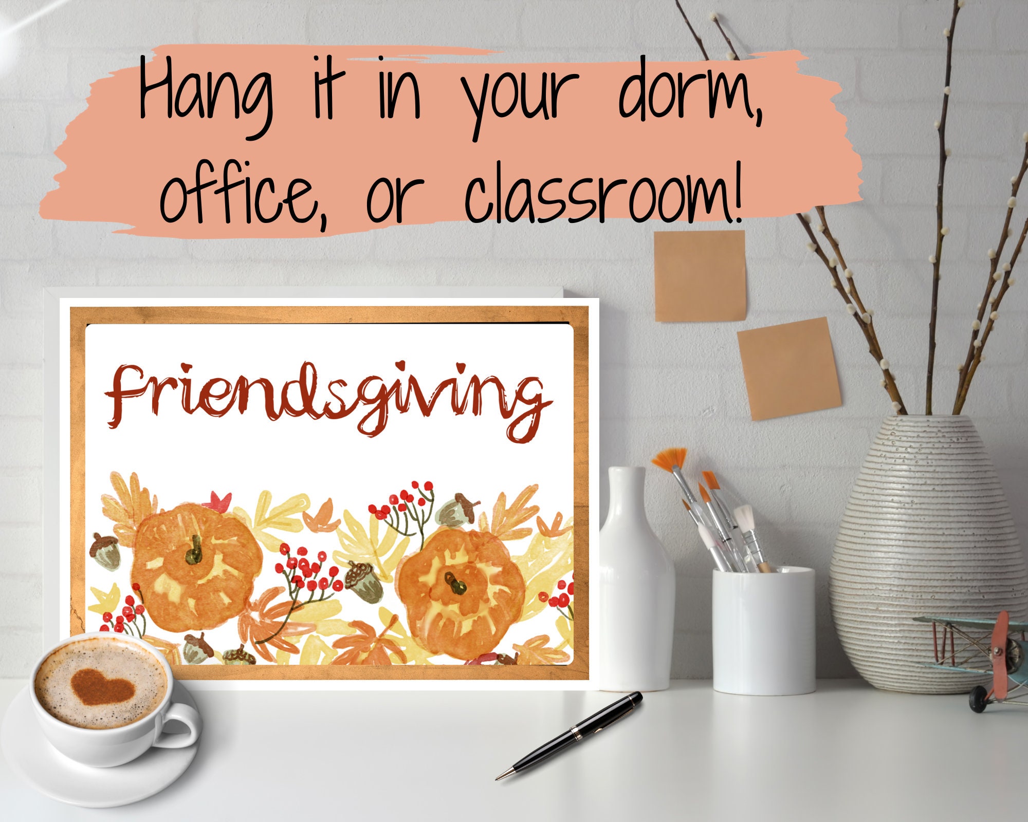 Printable Sign Friendsgiving Thanksgiving Decorative Sign - Etsy