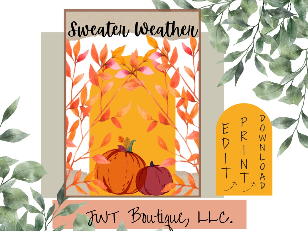 Fall Boho Classroom Posters, Office Sign for Fall, Classroom Sign ...