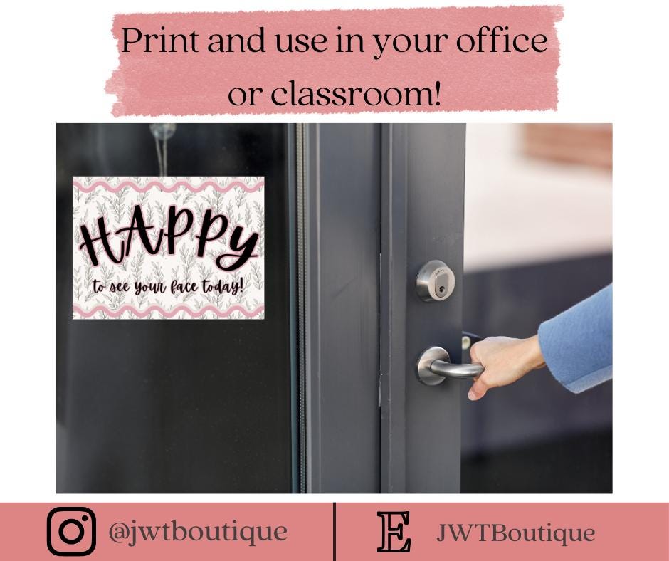 Office Signs Printable, Welcome Signs, Poster for Classrooms, Gifts for ...