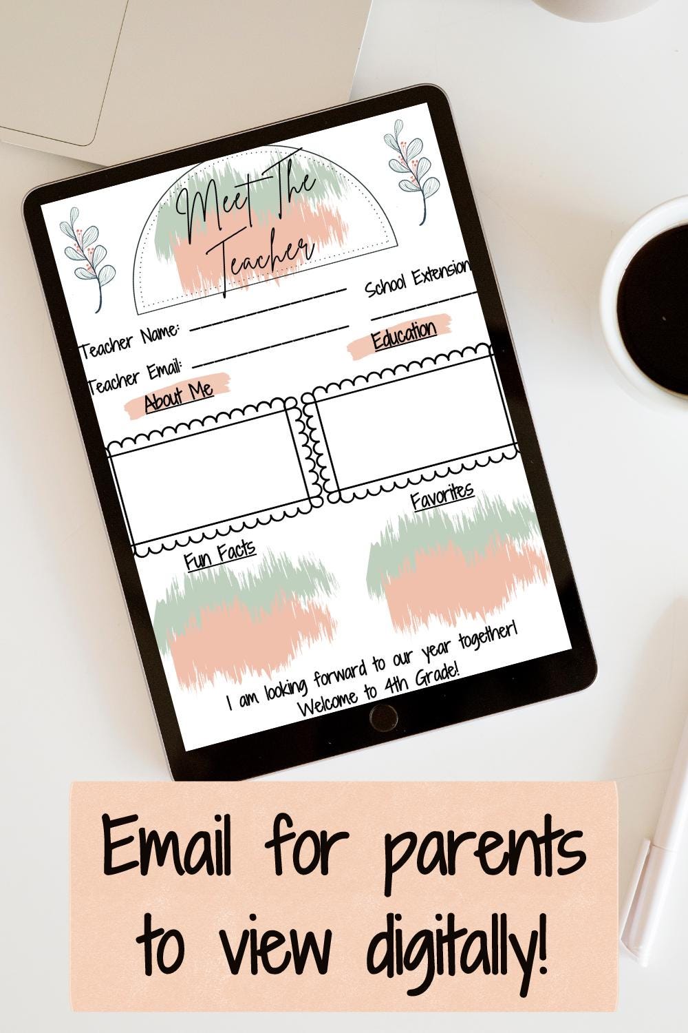 Meet the Teacher Template Editable, Back to School Template, Teacher ...