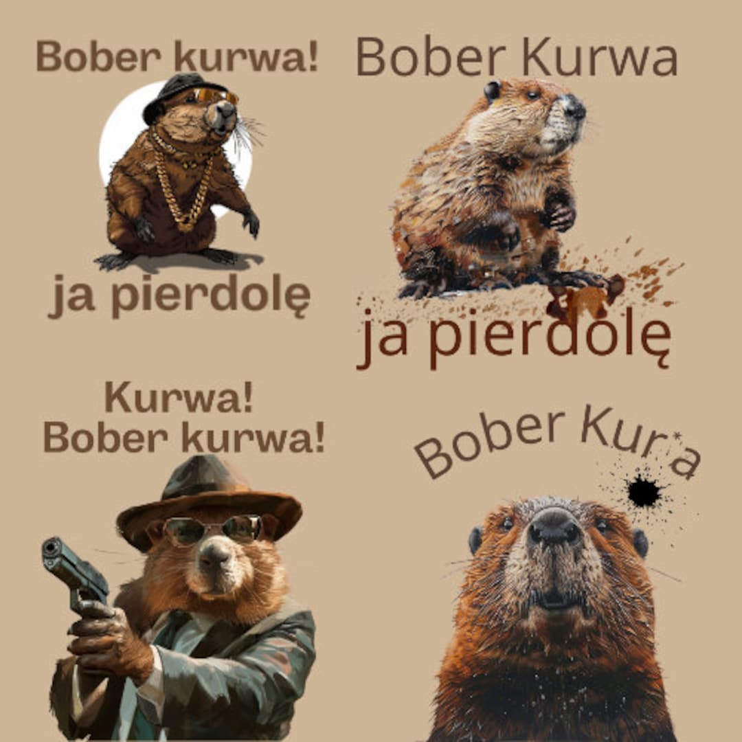 Bober Kurwa PNG File for T-shirts, Hoodies, Mugs, and Others - Etsy