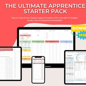 The Degree Apprentice Survival Kit: Editable Budget, Study, Work ...
