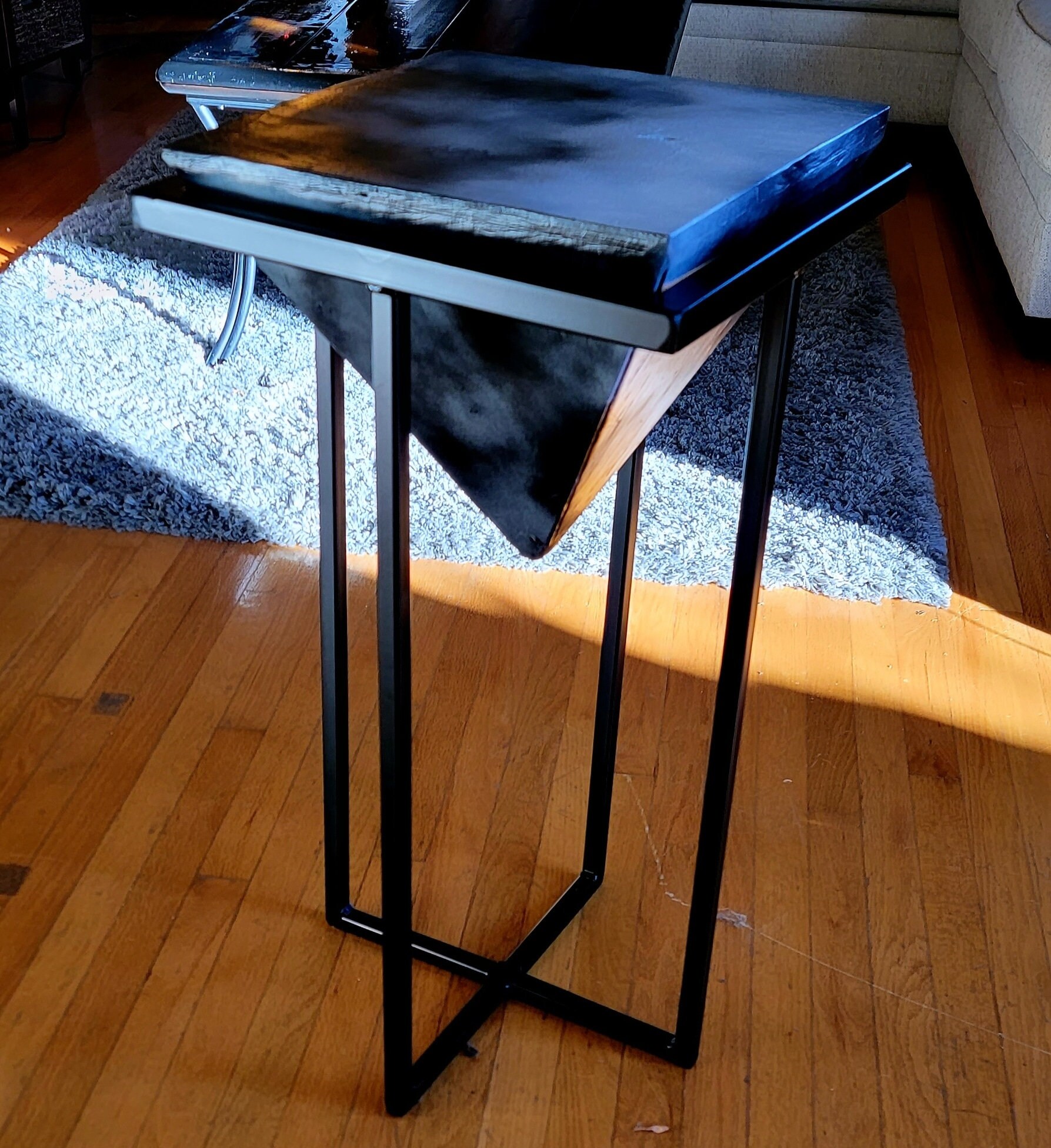 Inverted Pyramid Accent Table - Etsy