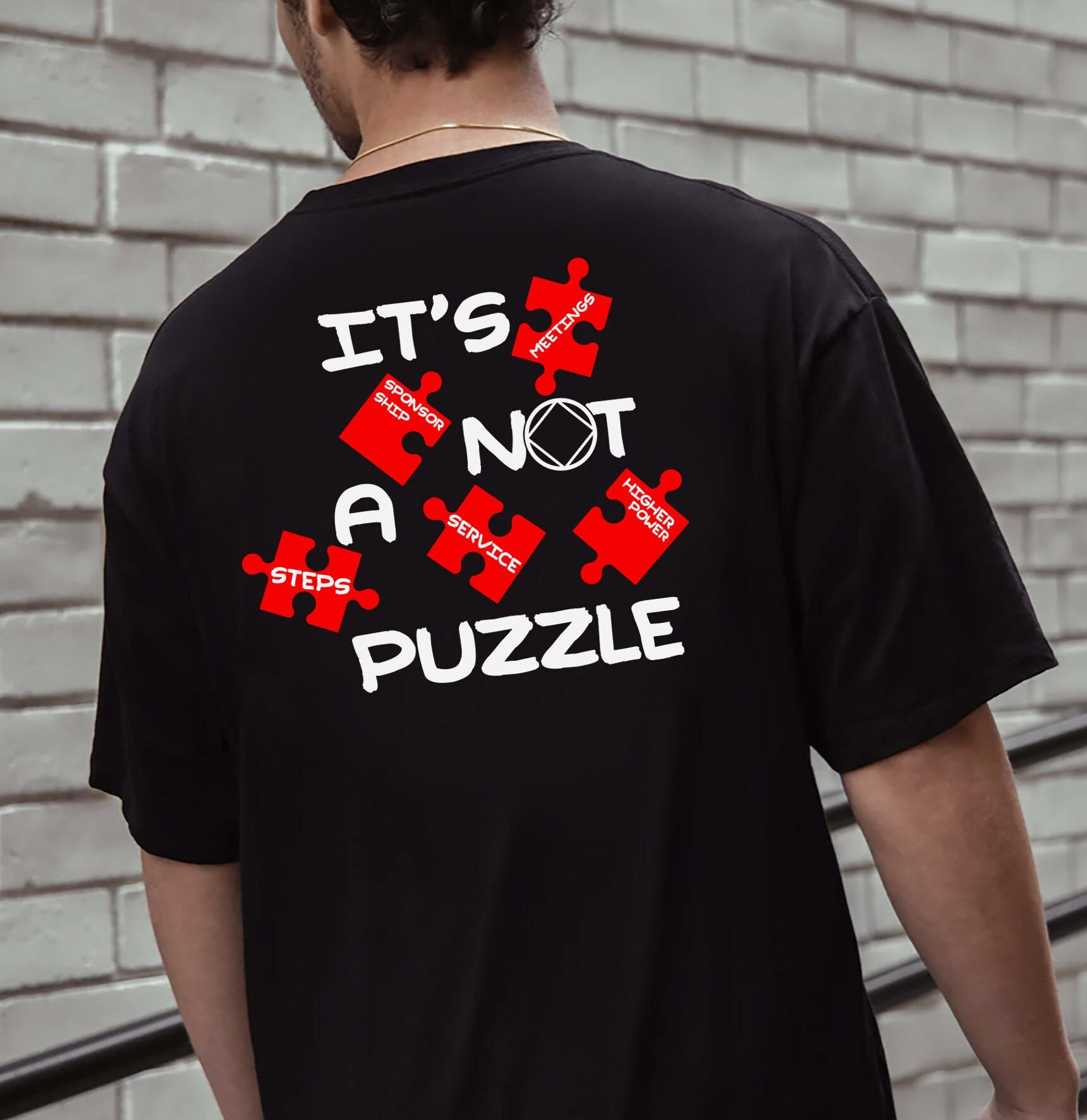 It's Not a Puzzle NA Symbol Narcotics Anonymous 12 Step Recovery ...