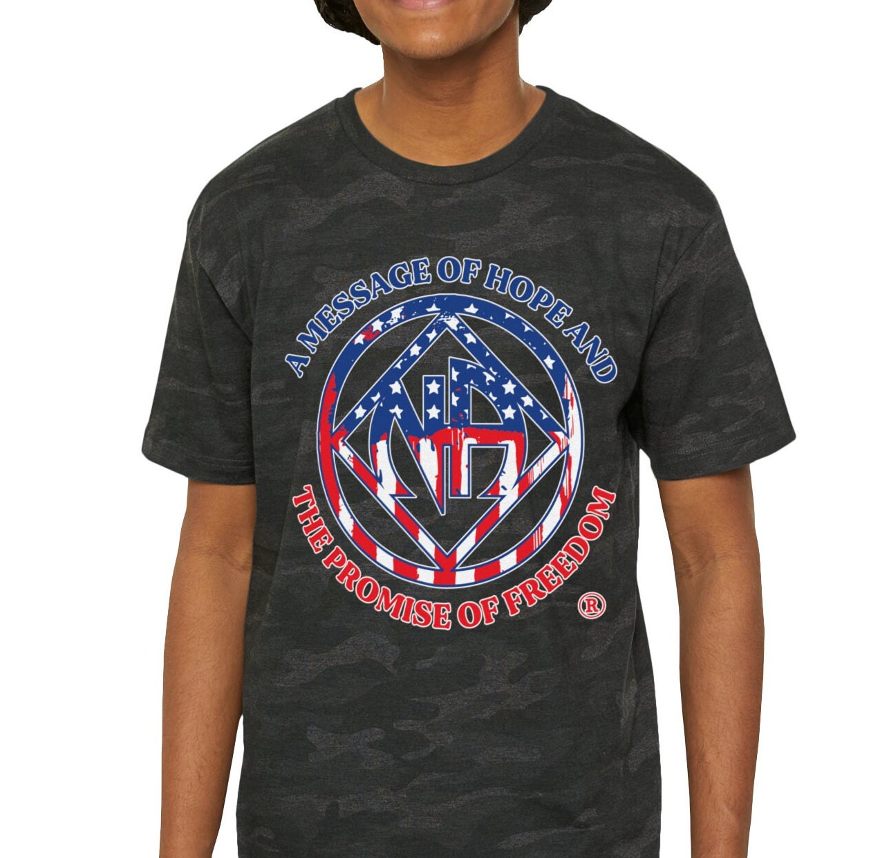 NA Narcotics Anonymous 12 Step Recovery Program Unisex Tee in Storm ...