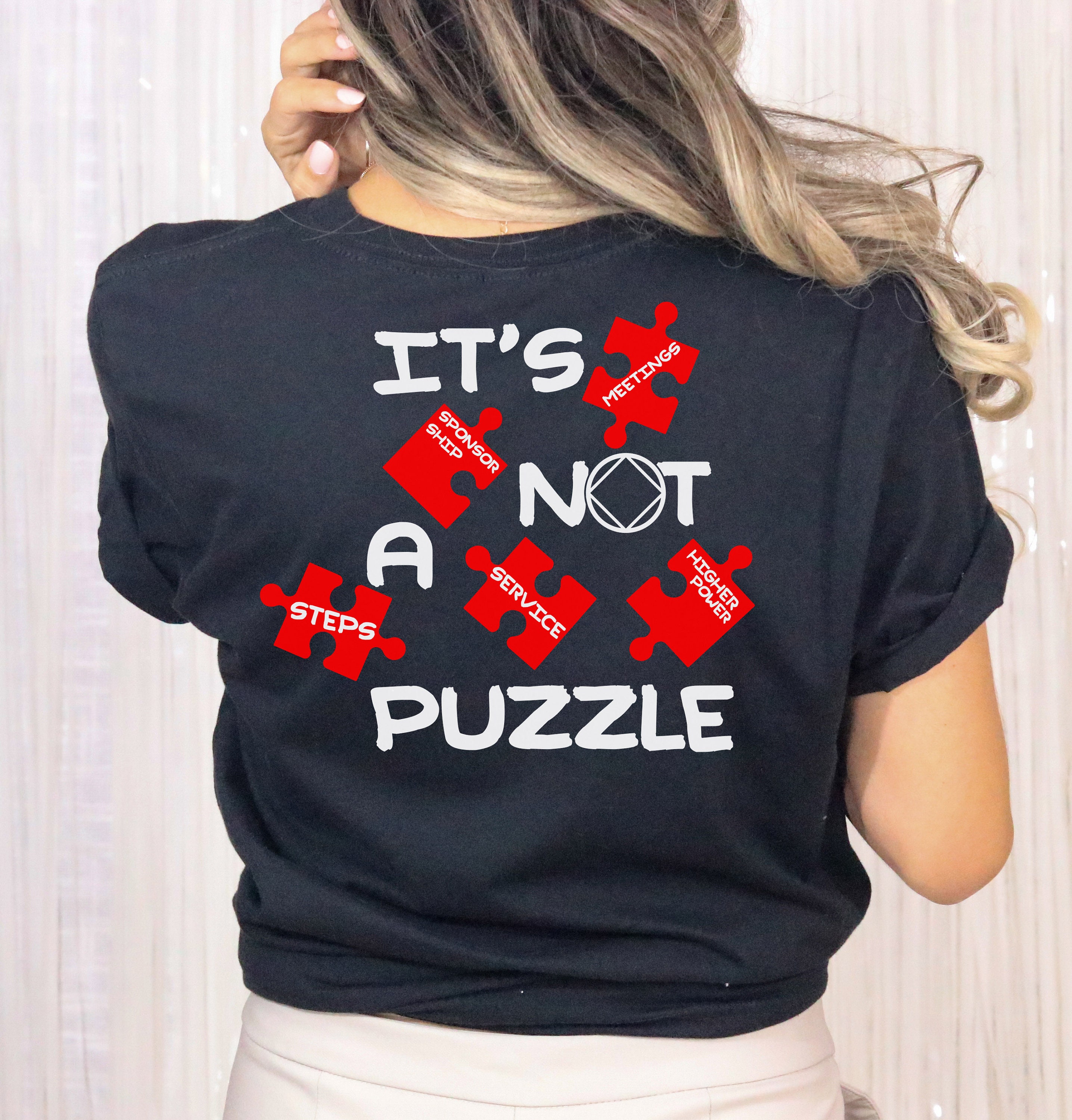 It's Not a Puzzle NA Symbol Narcotics Anonymous 12 Step Recovery ...