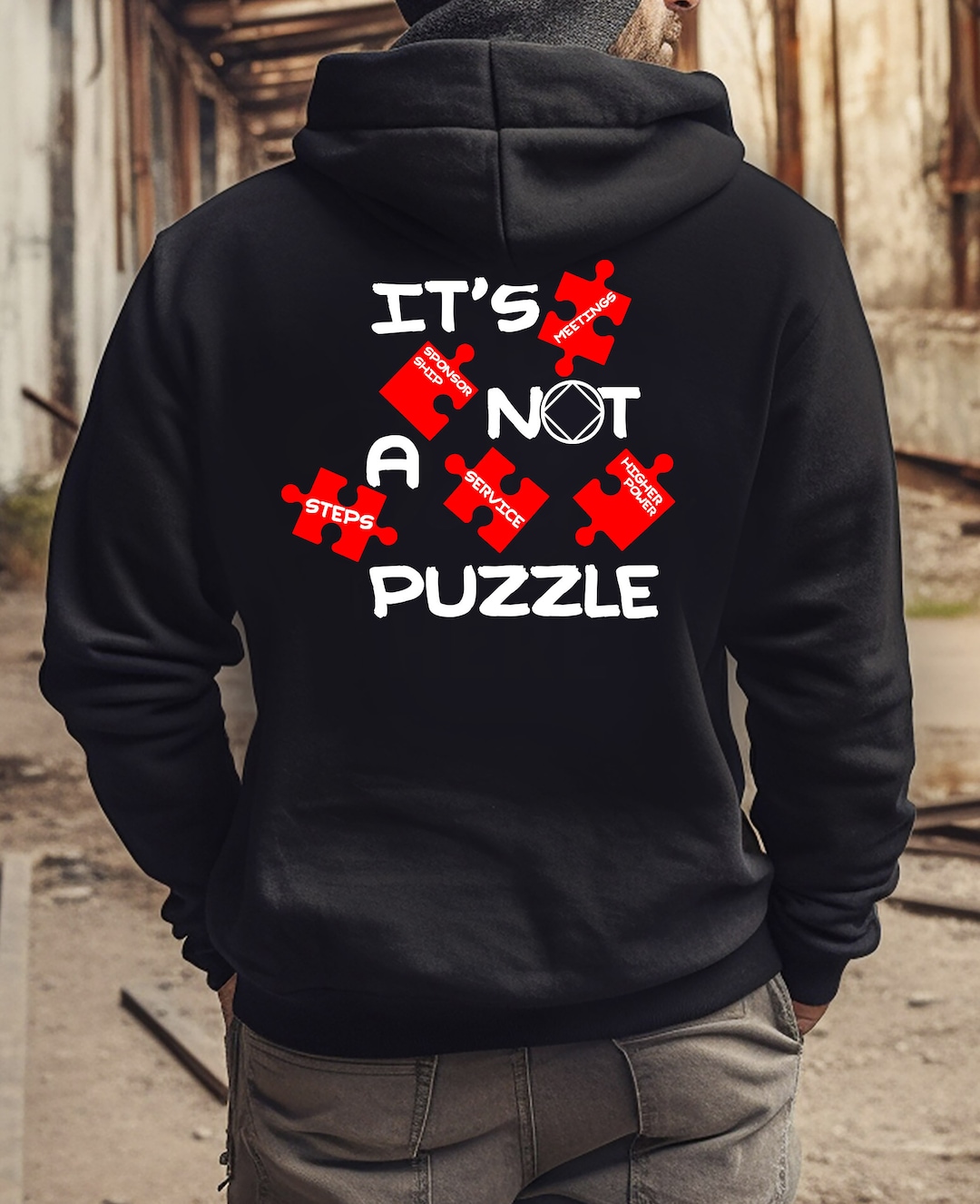 It's Not a Puzzle NA Symbol Narcotics Anonymous 12 Step Recovery ...