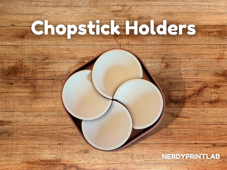 5pc Modular Chopstick Holder Set | 3D Printed Chopstick Rest | Table ...