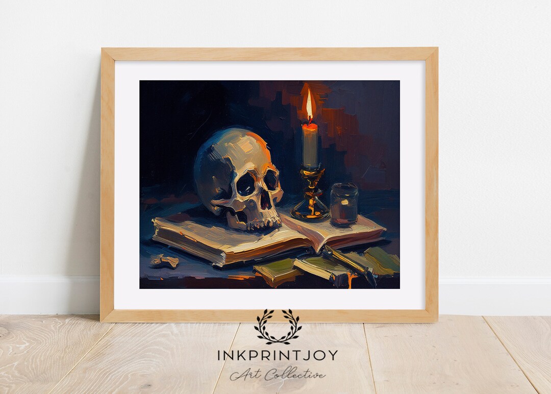 Dark Still Life Oil Painting Dark Wall Art Victorian Art Still Life ...