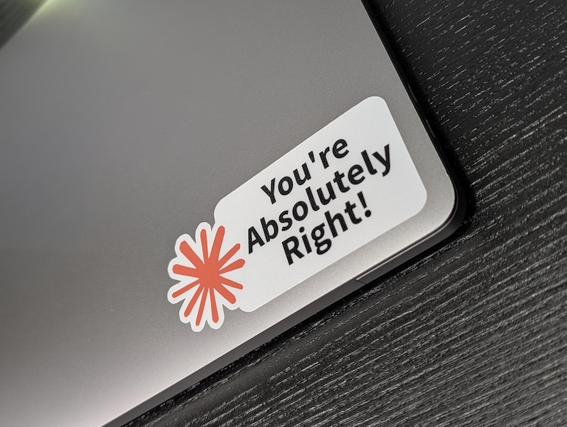Claude Code Sticker 3 Pack | You're Absolutely Right | Orange Sunburst ...