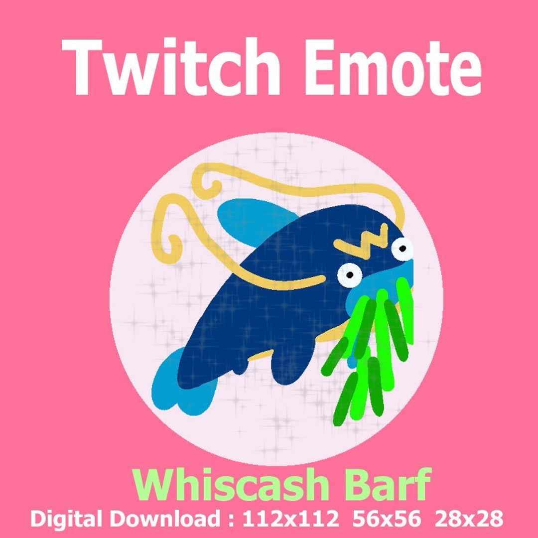 Whiscash Barf Puke Emote for Twitch Streamers, Discord, Youtube Pokemon ...