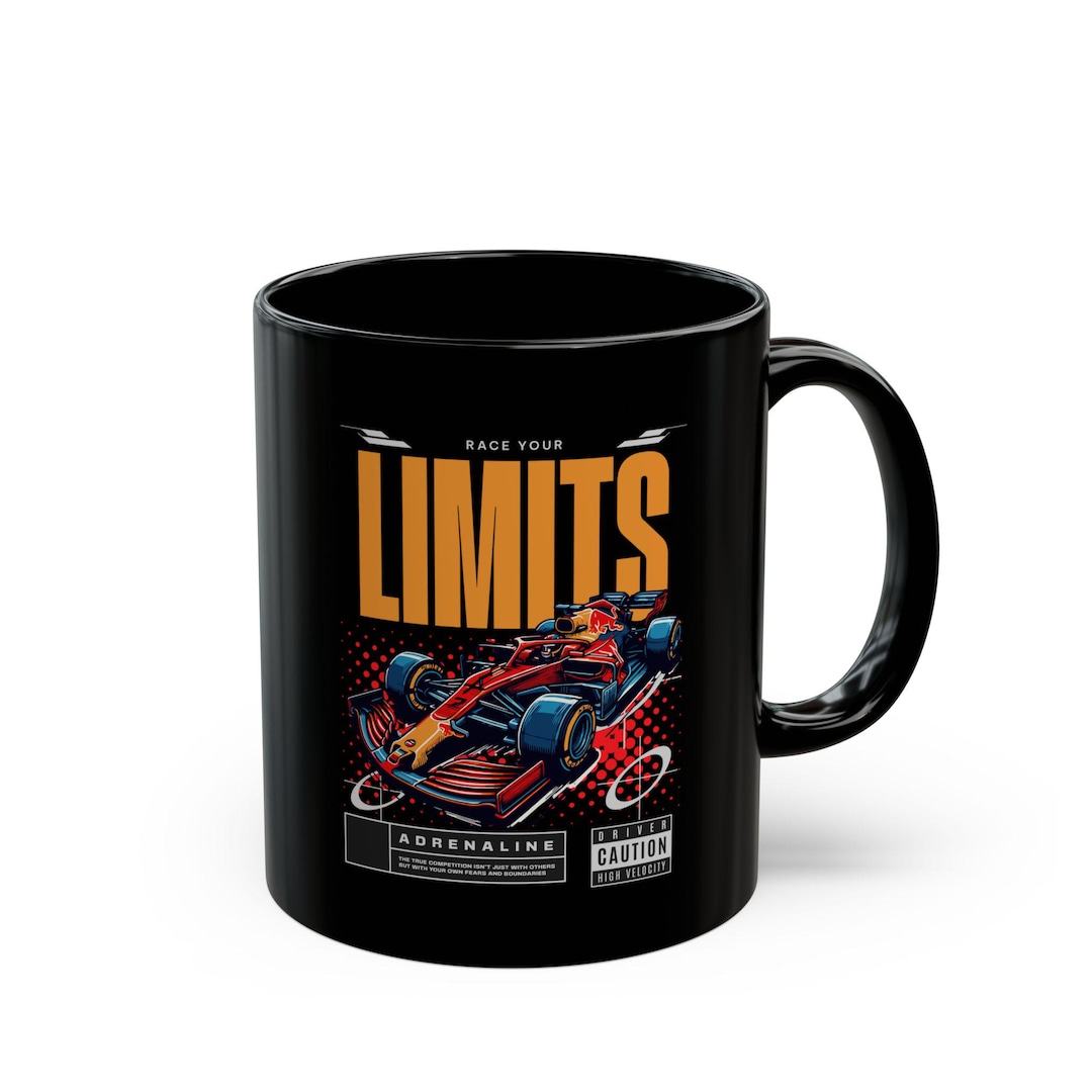 F1 Racing Mug: Race Your Limits, Formula 1 Fan Gift - Etsy UK