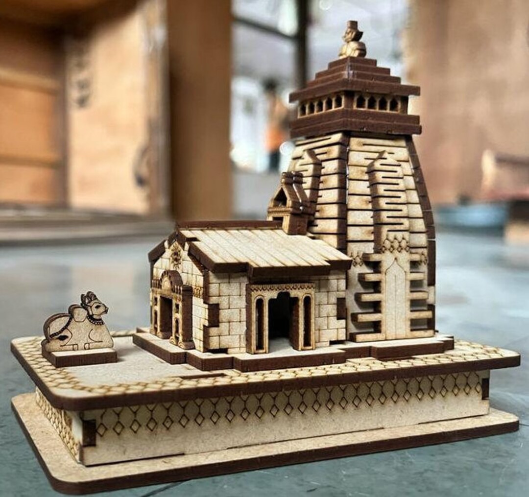 Shri Kedarnath Temple 3D Wooden Miniature for Home Decor-fully - Etsy