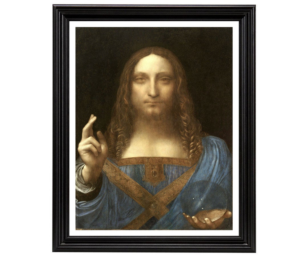 Salvator Mundi ("savior of the World") by Leonardo Da Vinci. Ready to ...