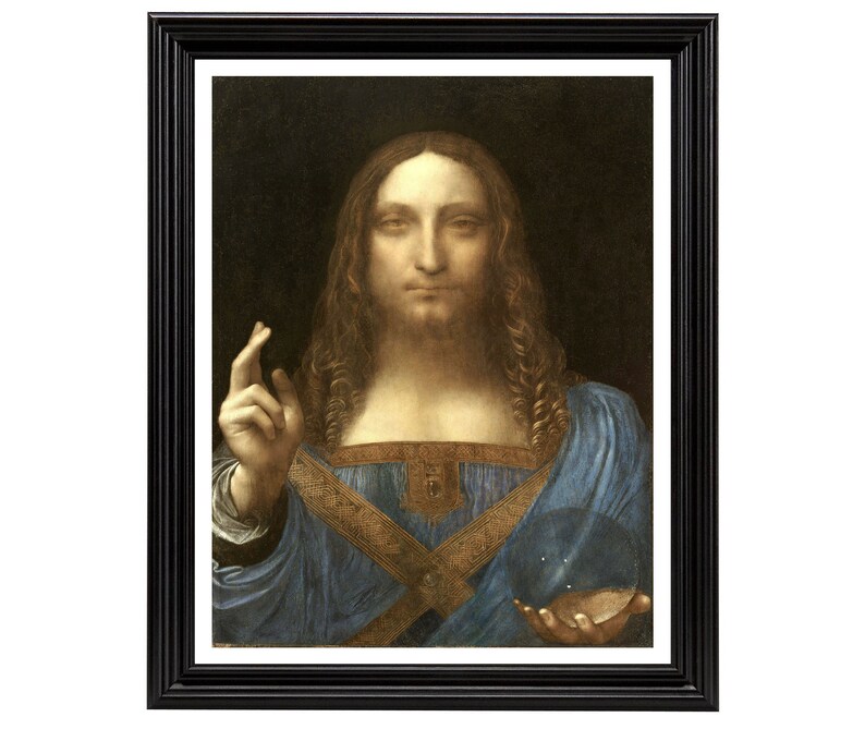 Salvator Mundi ("savior of the World") by Leonardo Da Vinci. Ready to ...