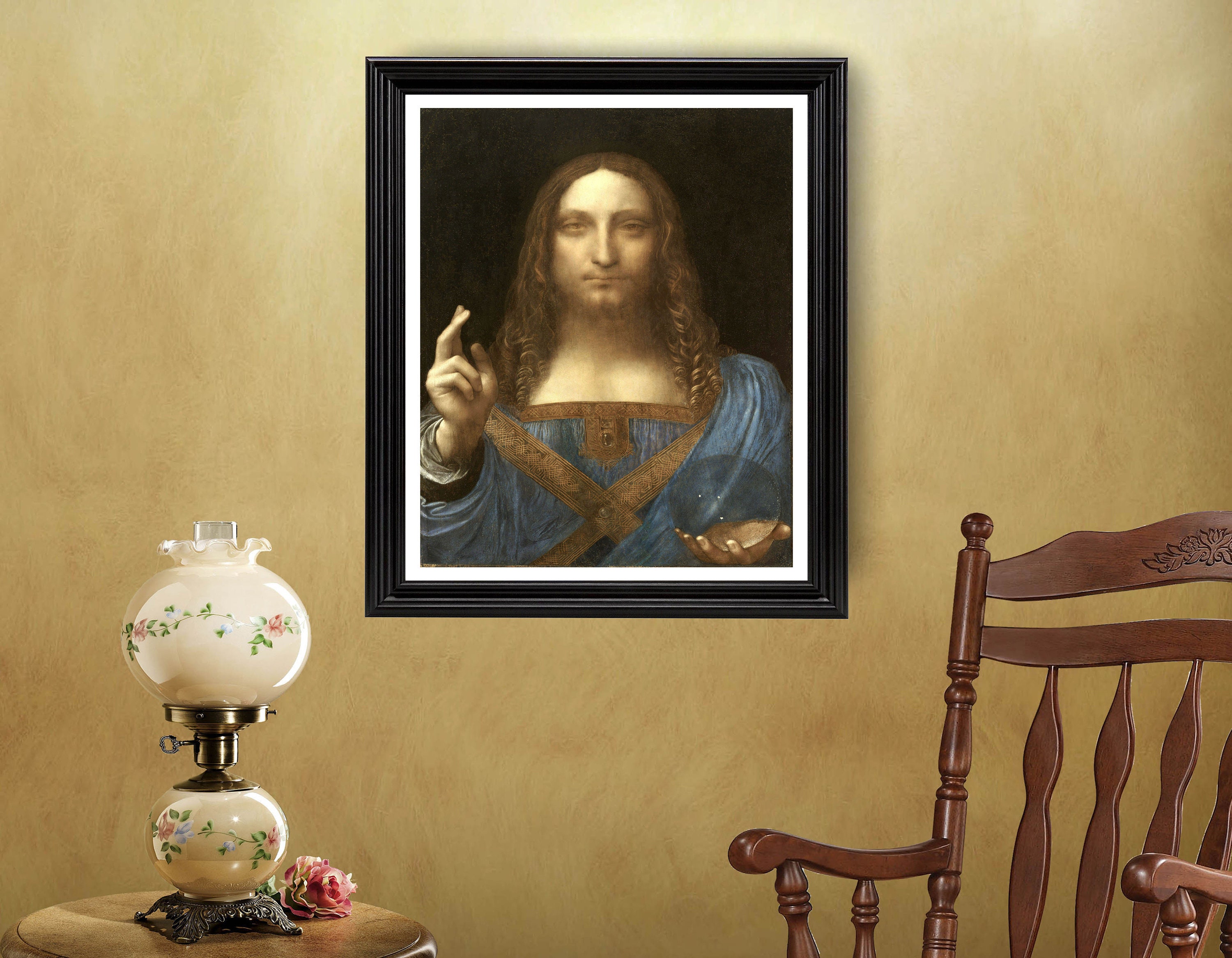 Salvator Mundi ("savior of the World") by Leonardo Da Vinci. Ready to ...