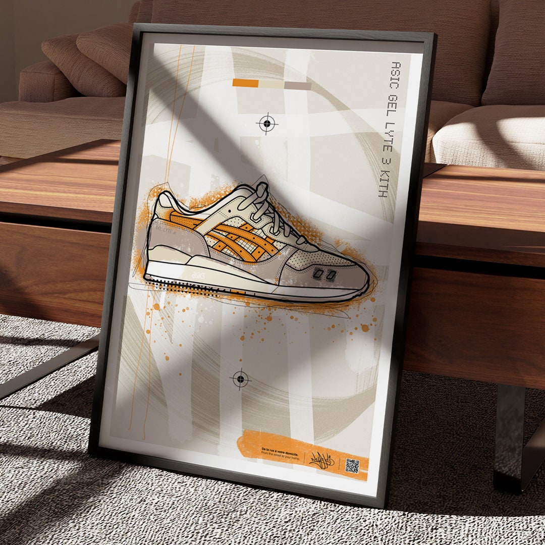 Asic Gel Lyte 3 Kith 24''x36'' Limited Print, 250 Copy - Etsy