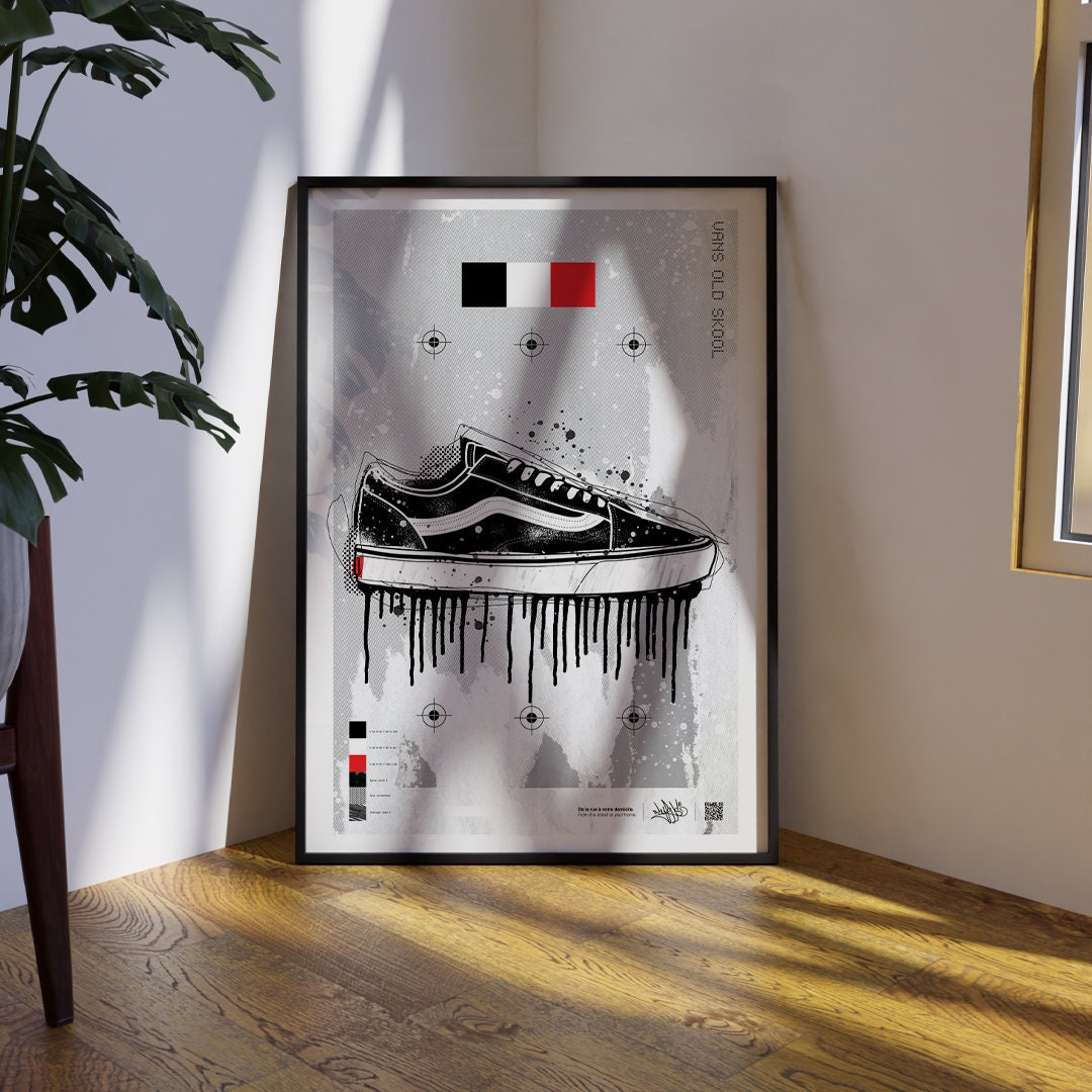 Vans Old Skool 24''x36'', Limited Print, Only 250 Copy. - Etsy