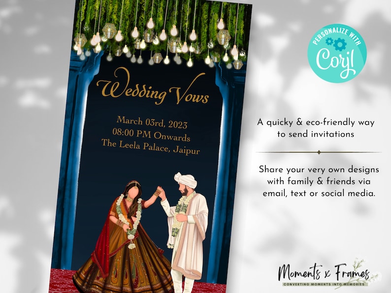 Hindu Wedding Phere Invite for Indian Wedding Digital Wedding ...