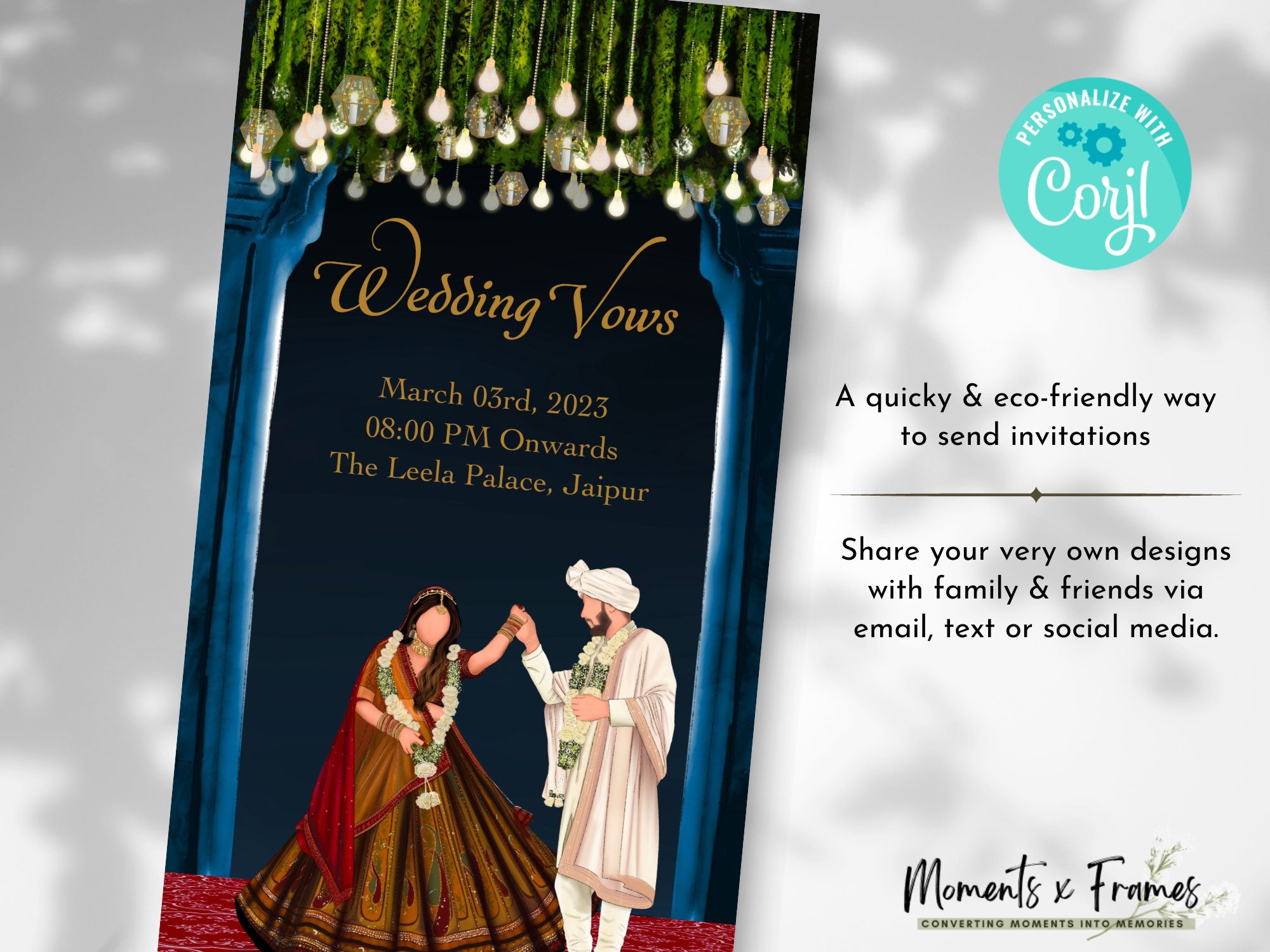 Hindu Wedding Phere Invite for Indian Wedding Digital Wedding ...