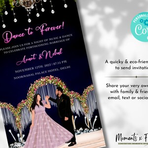 Buy Digital Sagan Invitation for Indian Wedding Invites Sangeet Online ...