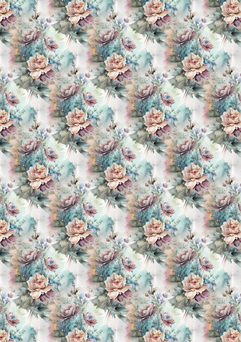 Ten Pastel Seamless Floral Patterns, Elegant and Sophisticated, to ...